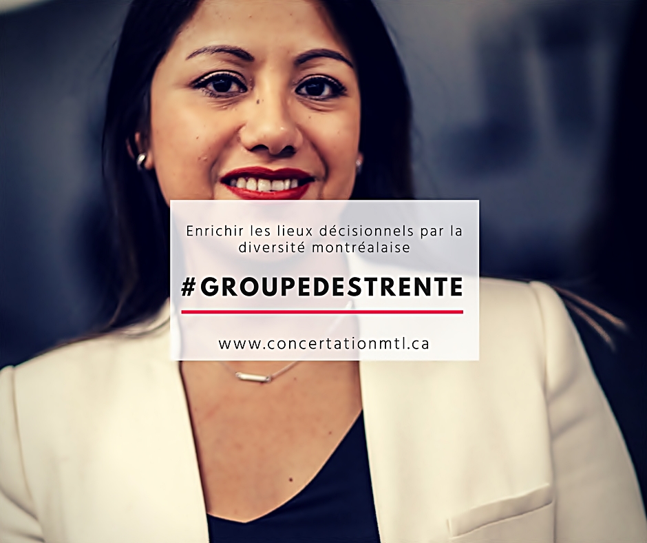 Portraits Groupe des Trente | Wendy Chavez, ambassadrice - Concertation ...